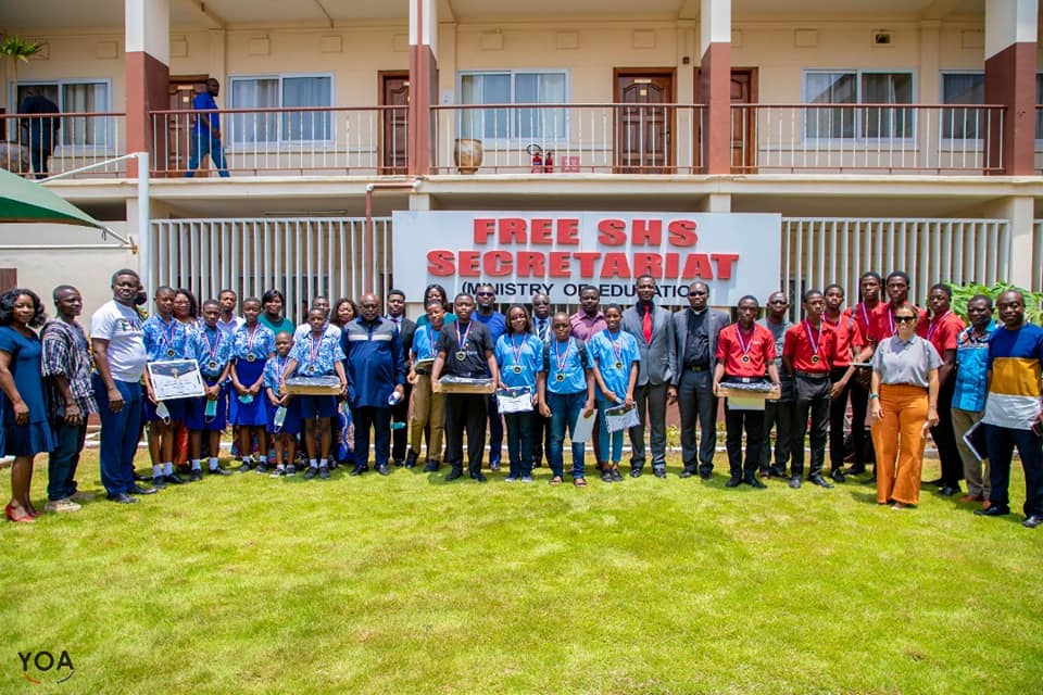 Winners of the 4th Virtual CoderZ Robotic Competition meet Dr. Yaw Osei ...