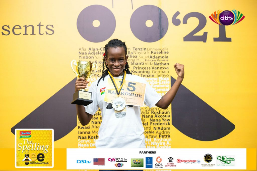 Spelling Bee 2021: Naa Manyo-Plange of The Roman Ridge School Wins
