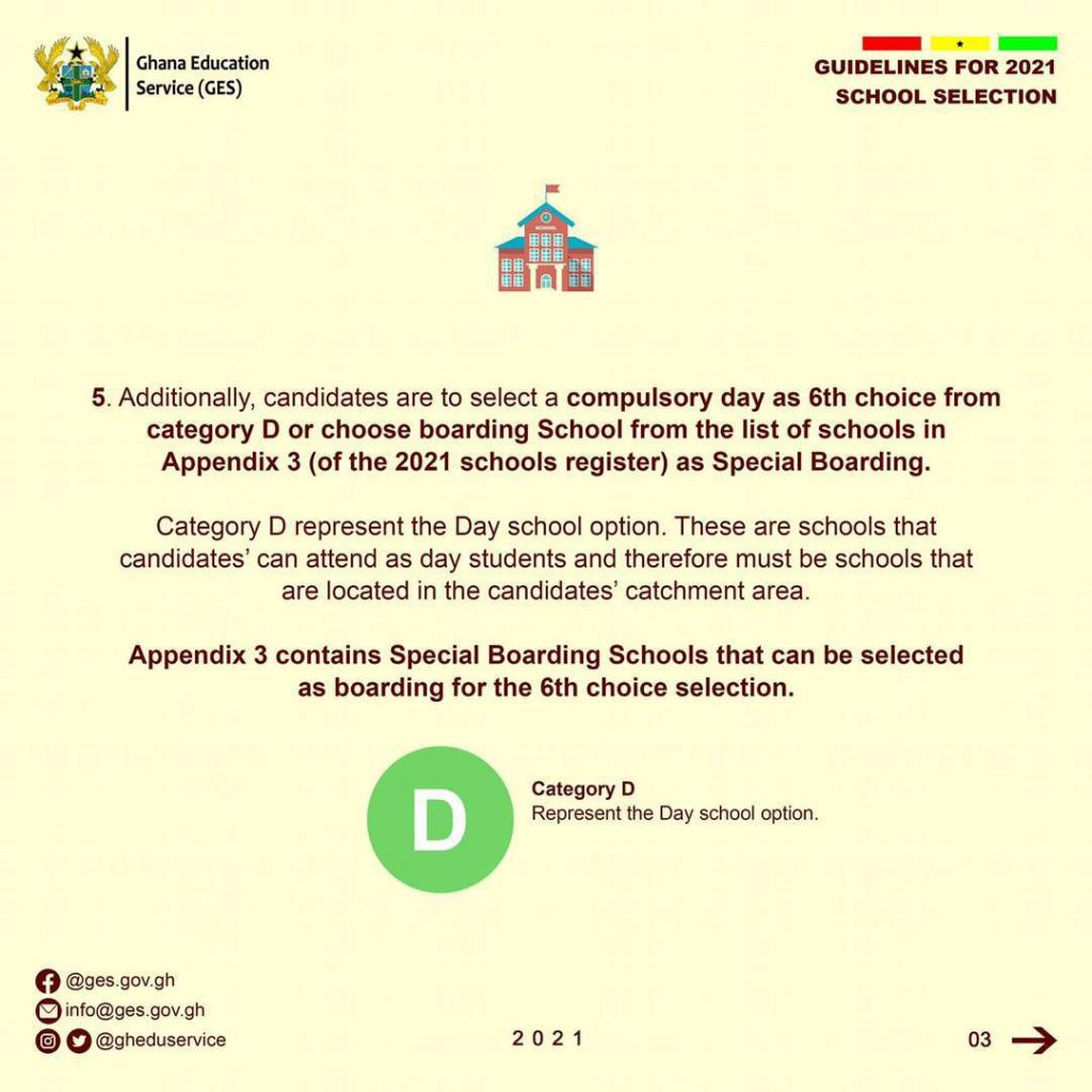 New 2021 School Selection Guidelines & Forms for BECE Graduates Out