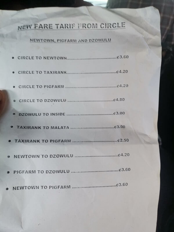 CONFIRMED: From Monday, Here Is How Much You Will Pay as Transport Fares