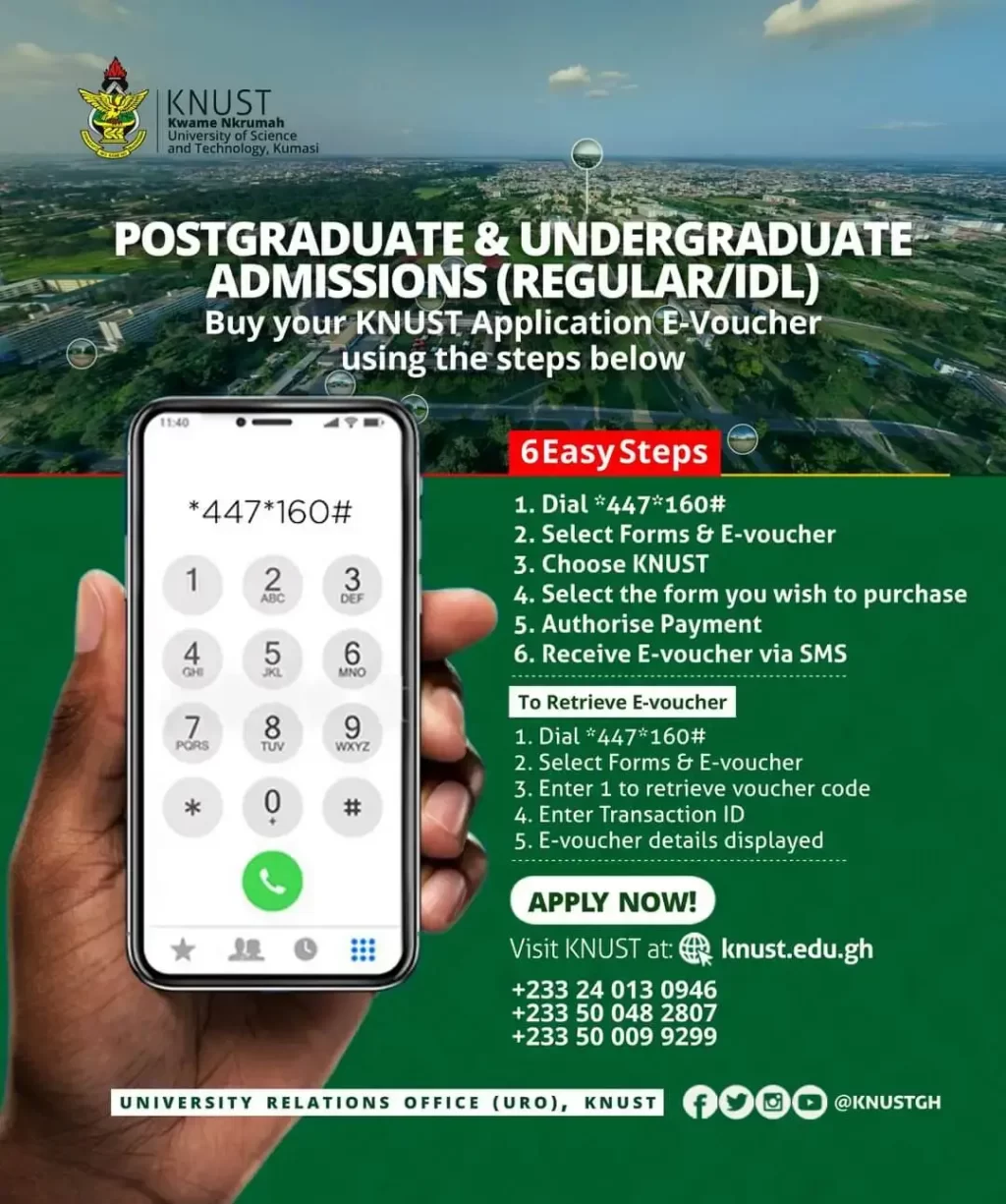 KNUST Admission Forms For 2022 2023 Deadline Day Requirements
