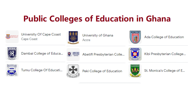 Public Colleges of Education in Ghana for would-be-teachers