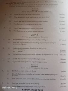 BECE RME Full Paper 2 Questions For 2025 Candidates To Try