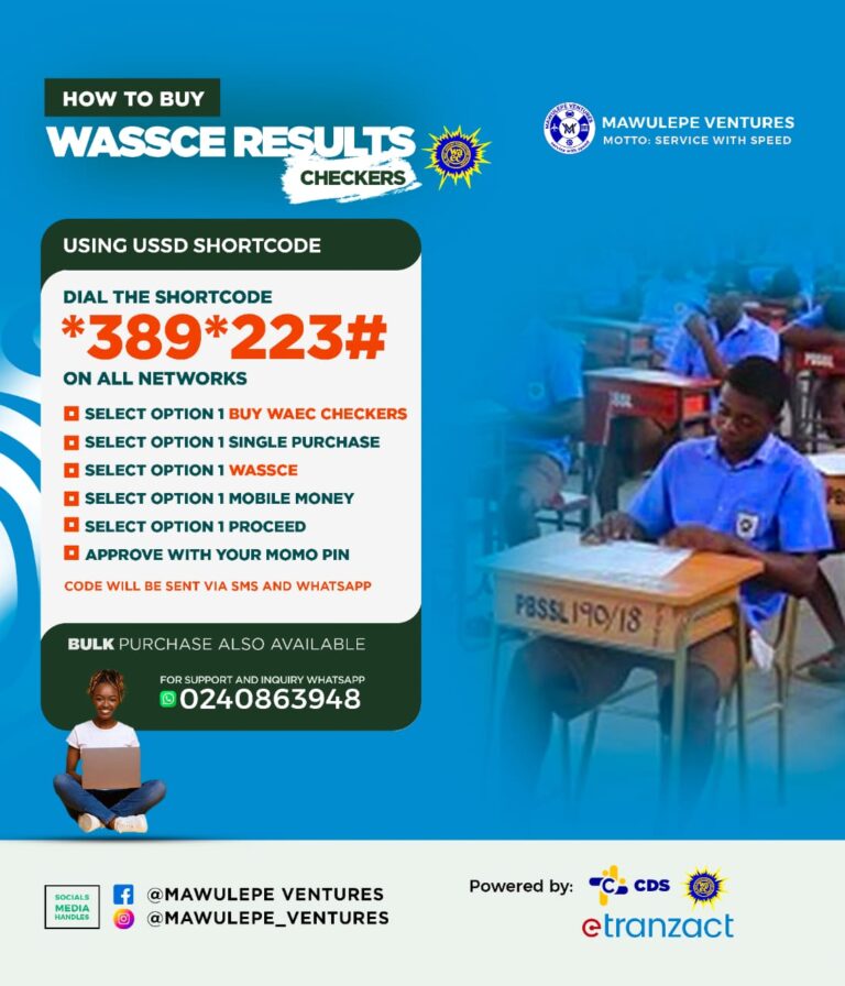How to buy 2024 WASSCE result checkers with Momo