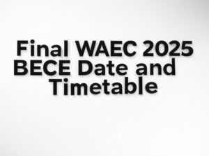 New 2025 BECE date and timetable released: Download here